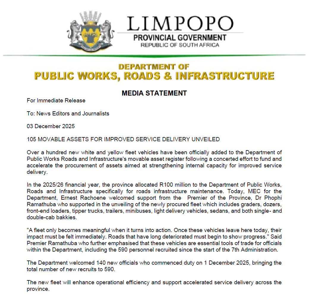 Limpopo Department of Public Works